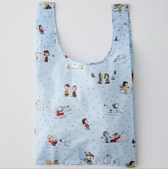 BAGGU | Bags | Nwt Baggu X Peanuts Standard Printed Reusable Tote Bag ...